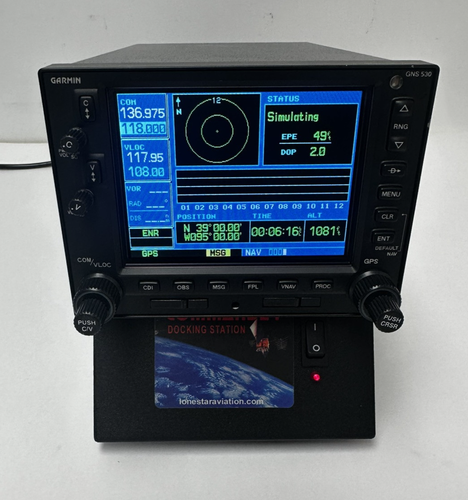 Garmin GNS 530 Non WASS GPS/NAV/COMM with Aviation Commander Docking ...
