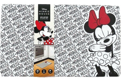 Disney MINNIE MOUSE Anti-Fatigue Cushioned Padded Kitchen Mat 18x30 ...