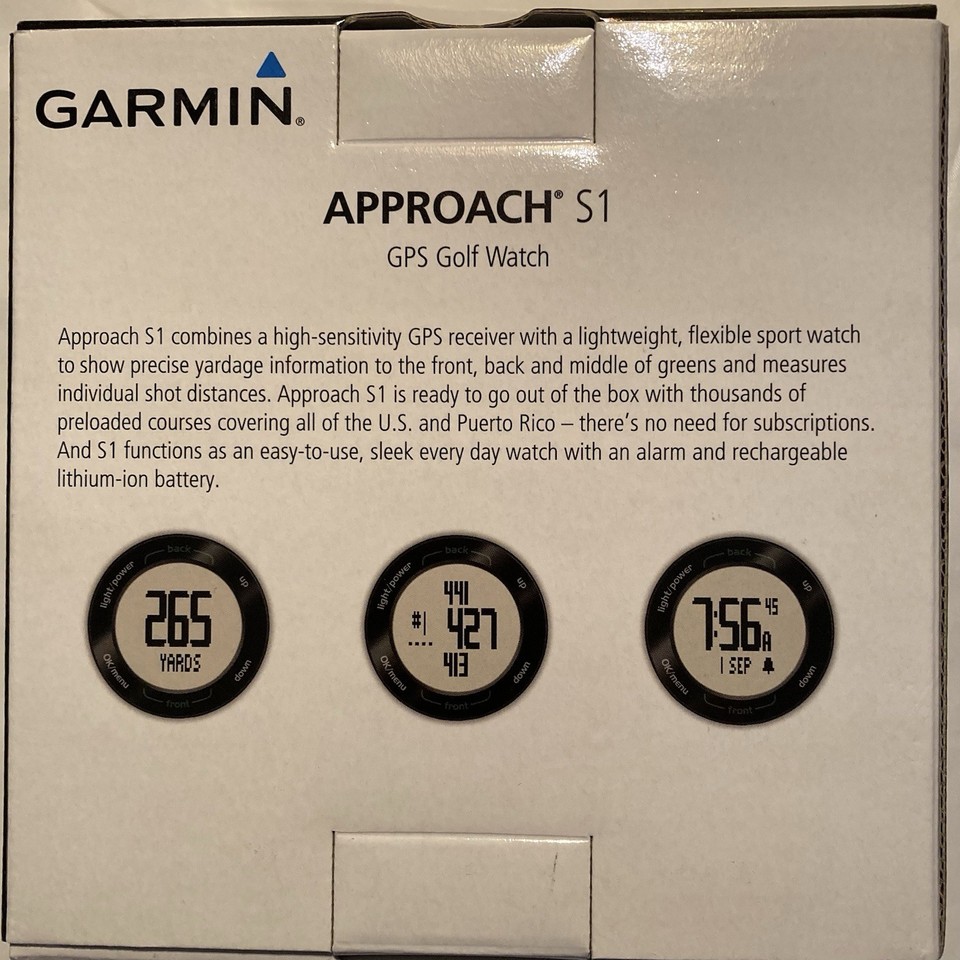 Garmin Approach S1 GPS Golf Watch | eBay