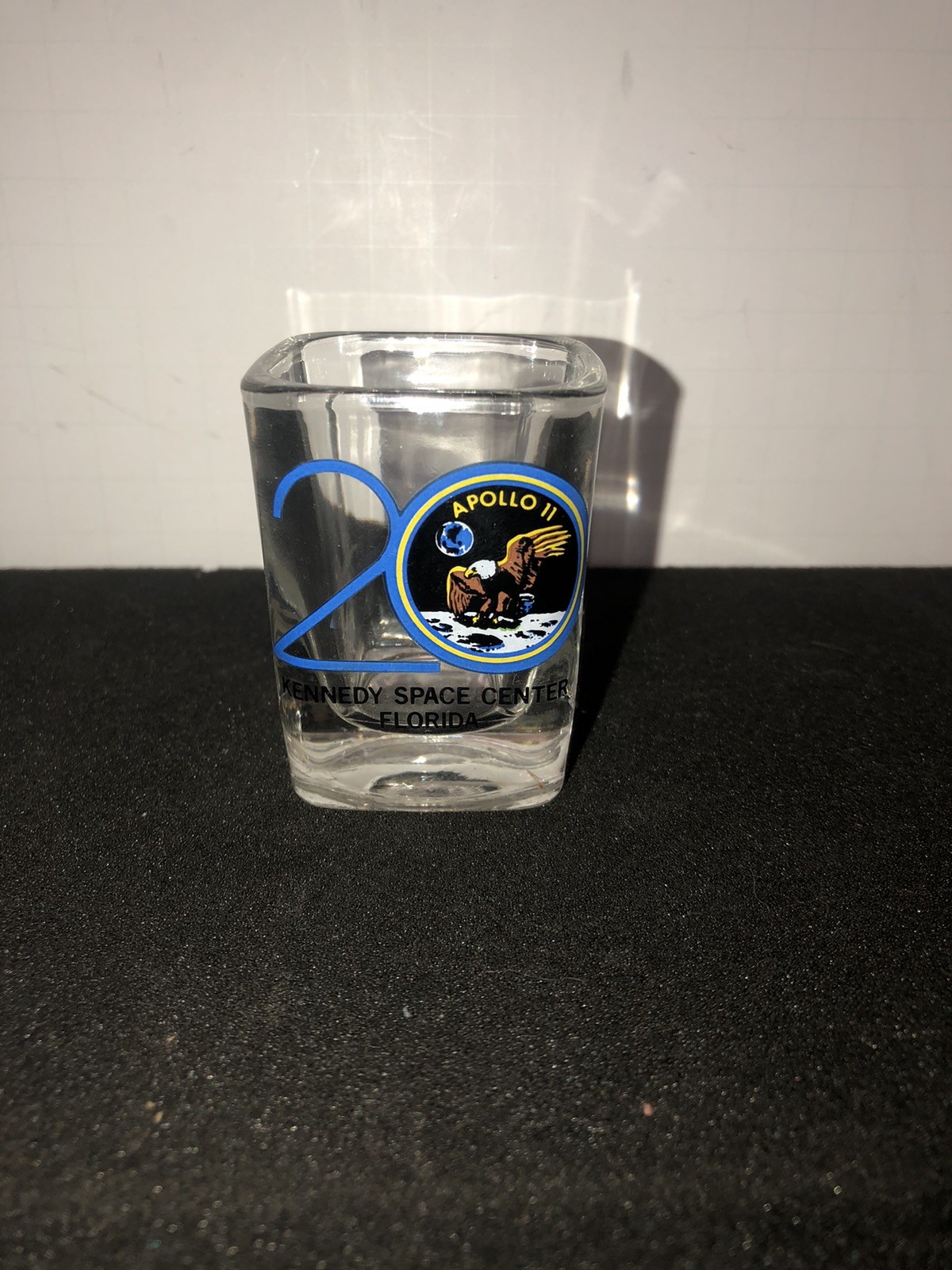 Kennedy Space Center Apollo 11 Mission, 20th Anniversary Shot Glass | eBay
