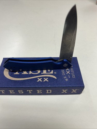 CASE XX 64660 BLUE ANODIZED ALUMINUM KINZUA S35VN | eBay