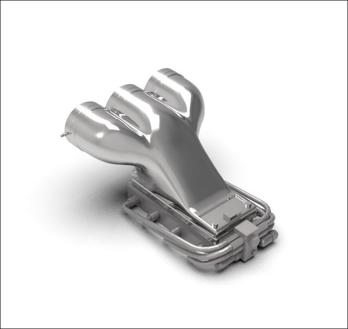 1:16 Enderle style Fuel Injection set. Chrome scoop | eBay