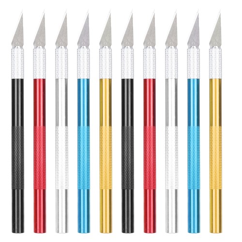 Colorful Metal Art Carving Knife Utility Cutter Craft Knives Set For ...
