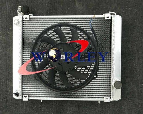 3 core aluminum radiator + fan for Triumph Stag 3.0 V8 MK2 1972-1977 ...