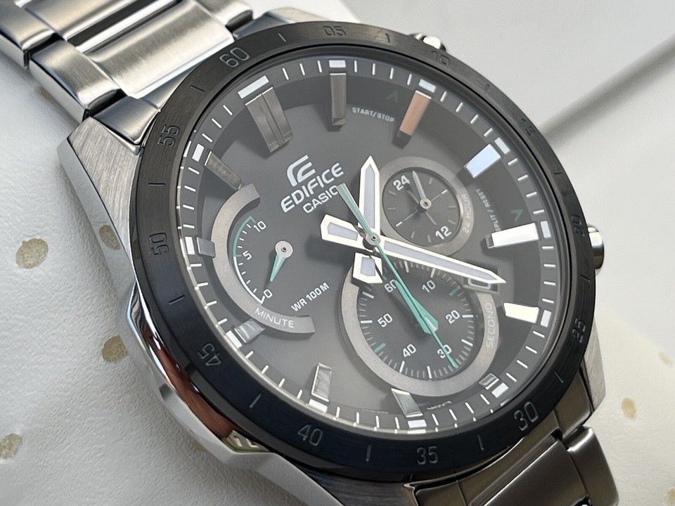 CASIO EFR-573DB-1AVUEF EDIFICE MENS CHRONOGRAPH QUARTZ ANALOGUE BLACK ...