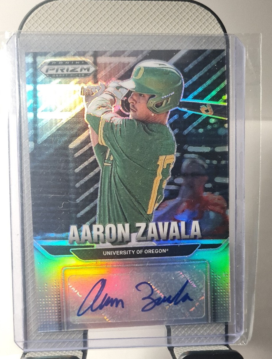 Aaron Zavala AUTO SILVER PRIZM - 2022 Panini Prizm Draft Picks Baseball ...