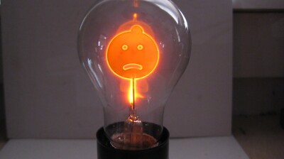 Vintage Aerolux Style Glowlamp Light Bulb Halloween Jack O Lantern | eBay