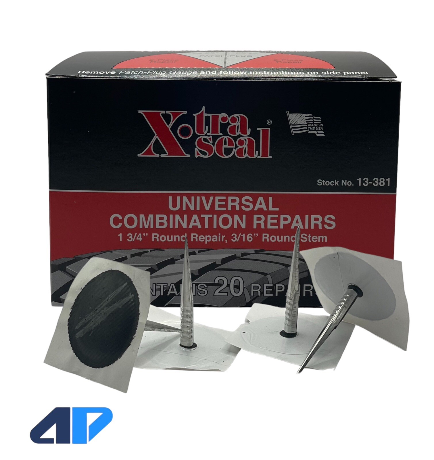 Xtra Seal Universal Combo Combi Tire Plug Patch Repair 13-381, 382, 383 ...