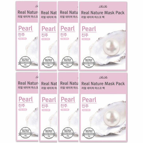 RIRE Real Nature Mask Sheet Pack Pearl 1pcs or 3pcs or 8pcs | eBay