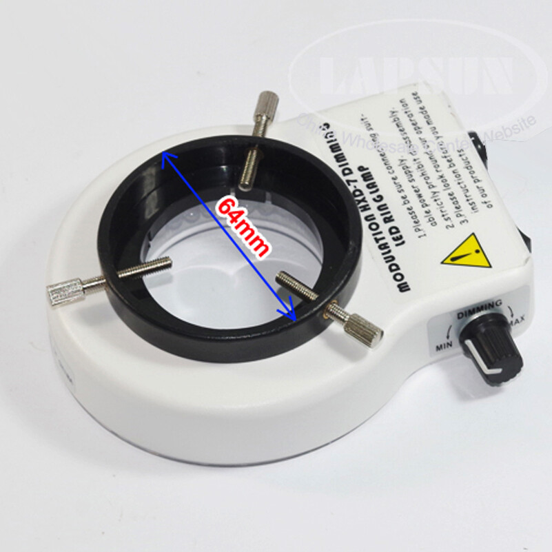 UV 365nm / 395nm 5W 80 LED Microscope Compact Ring Light Lamp wi Built ...