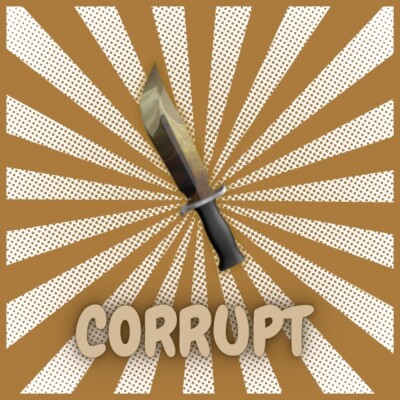 Corrupt MM2 - Murder Mystery 2 Unique Knife (CHEAPEST) | eBay UK