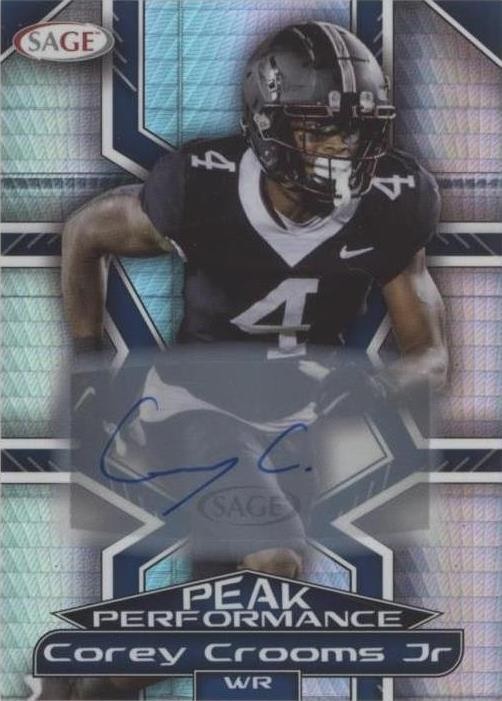 2024 Sage Hit High Series - Peak Performance Autographs Corey Crooms Jr ...