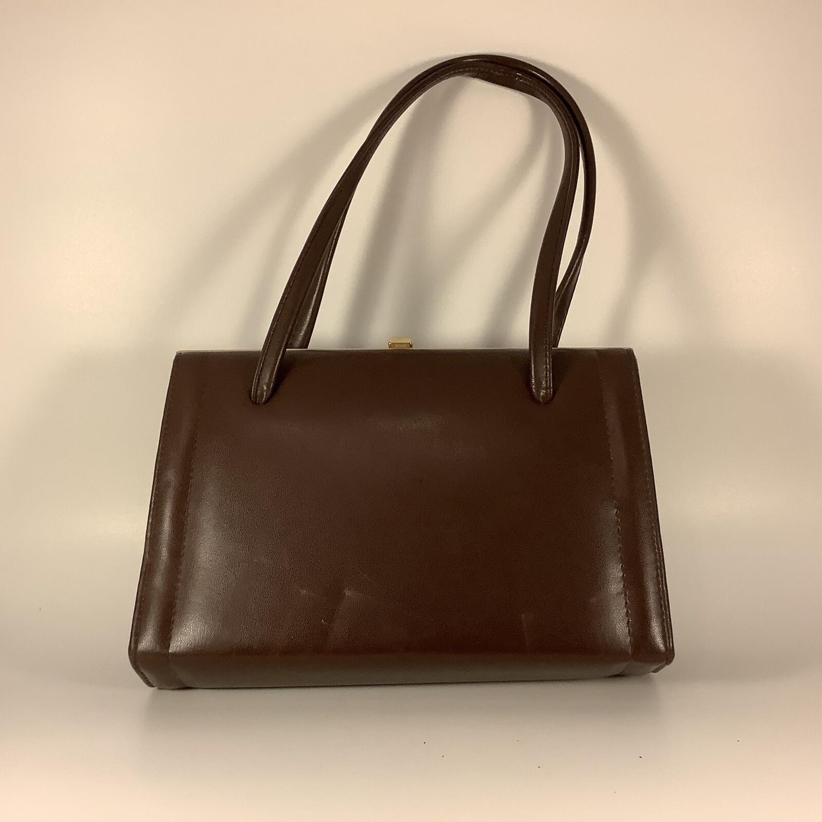 Vintage Suzy Smith Handbag Purse Brown Retro - Gem