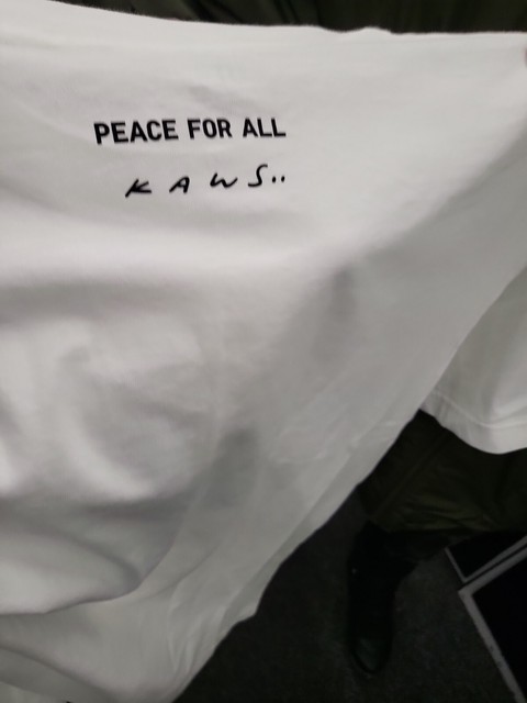 Kaws x Uniqlo Peace For All Tee White XL for sale online | eBay