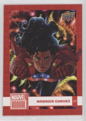 2020-21 Upper Deck Marvel Annual Fractal America Chavez #5 | eBay