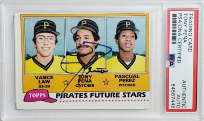1981 Topps #551 Tony Pena Signed Rookie Card Autograph RC Auto PSA/DNA ...