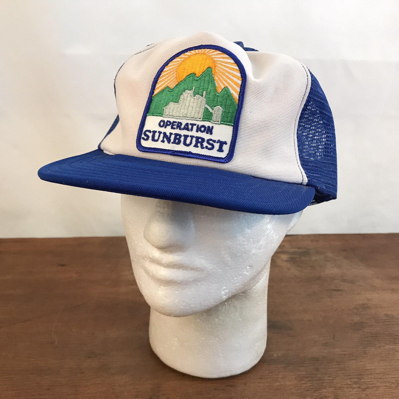 Operation Sunburst Blue Polyester Mesh Snapback Trucker Cap Hat (CH38 ...
