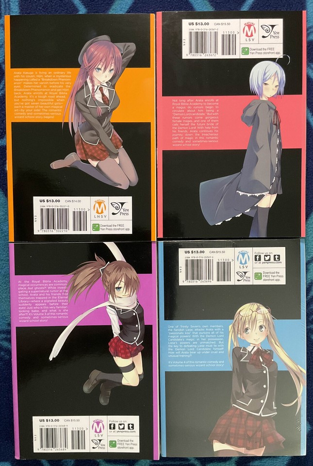 Trinity Seven Volumes 1-4 Manga | eBay