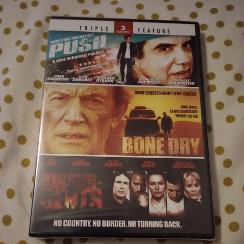 NEW Push Bone Dry The Insurgents Triple Feature DVD Action Drama Crime ...