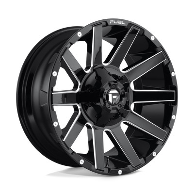 Set of 4 Fuel Off Road D615 CONTRA Wheels 20X9 8X180 BLACK-MIL 1MM | eBay
