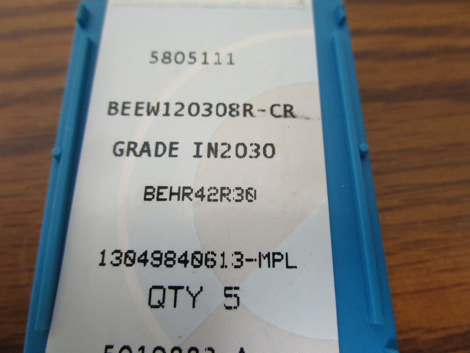 (4) New Ingersoll Carbide Inserts BEEW120308R IN2030 | eBay