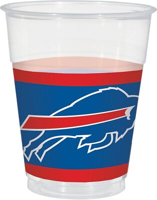 Buffalo Bills NFL Pro Football Sports Theme Party 25 ct. 16 oz. Plastic ...