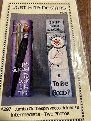 Just Fine Designs Jumbo Clothespin Photo Holder & Photo Holder | eBay