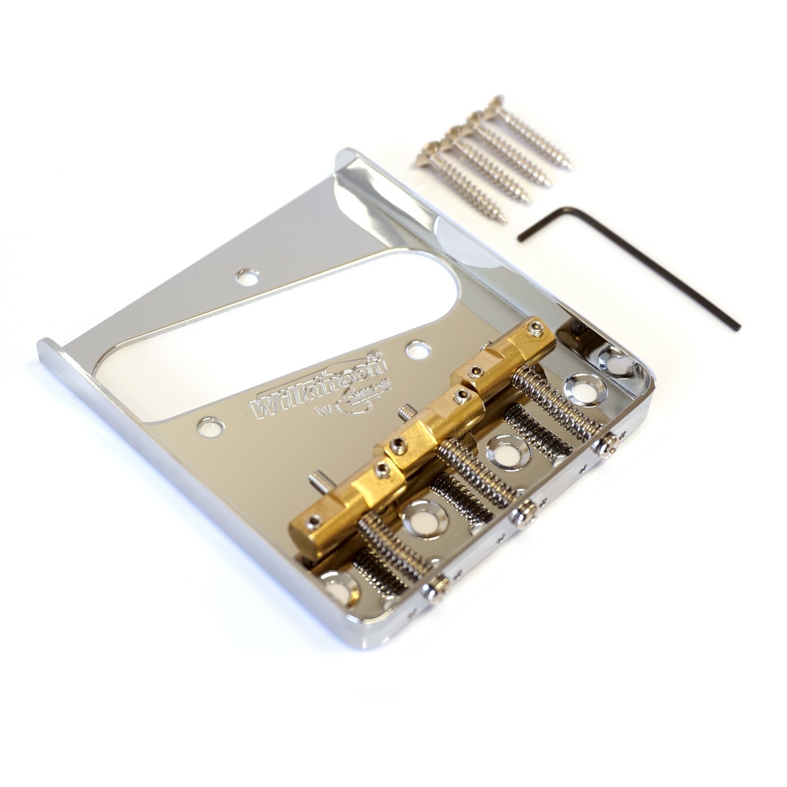 Wilkinson Telecaster Tele Ashtray Bridge WTB – Compensated Brass ...