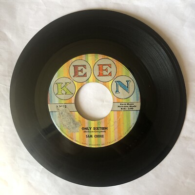 Sam Cooke - Only Sixteen / Let’s Go Steady Again 45 RPM Keen Records ...