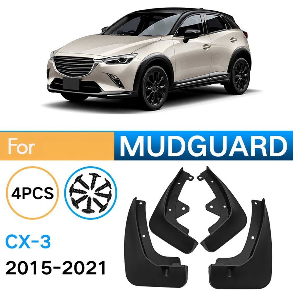 4PCS Car Mudguard Mud Flaps Splash Mud Guard for -3 CX3 2015-2021 ...