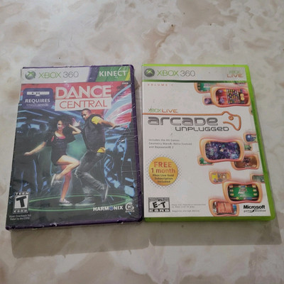 Xbox Live Arcade Unplugged Dance Central Xbox 360 Video Games Lot Bundle 882224260756| eBay