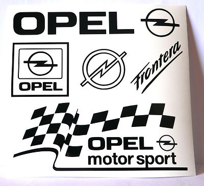 Kit 5 adesivi OPEL decal sticker astra vectra corsa gsi calibra turbo ...