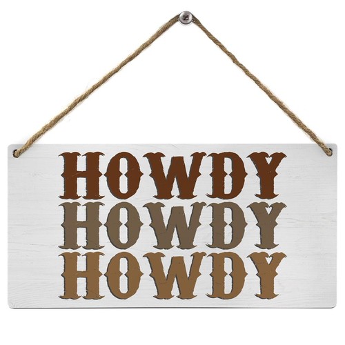 Retro Western Howdy Wood Wall Decor Preppy Wood Plaque Sign Wall ...