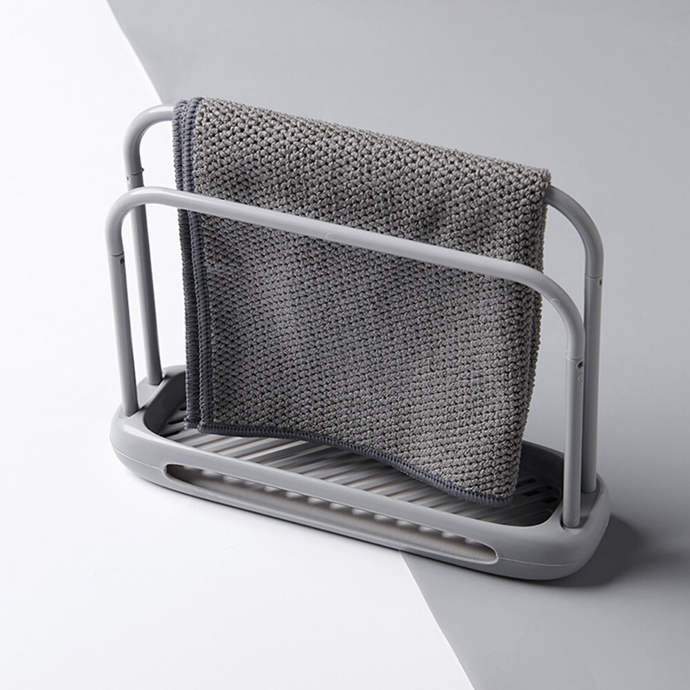 Kitchen Household Storage Sponge Drying Dishcloth Rack Desktop ...