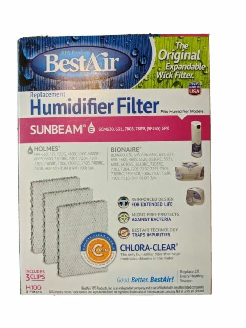 BestAir H100 Humidi Wick Humidifier Filter - Pack of 3 78757014830 | eBay
