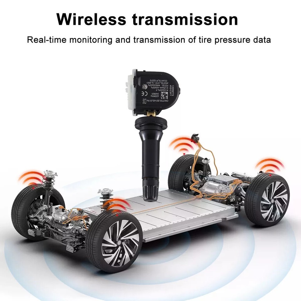 4Pcs Genuine 13540603 OEM TPMS Tire Pressure Sensor for GMC Chevy Buick ...