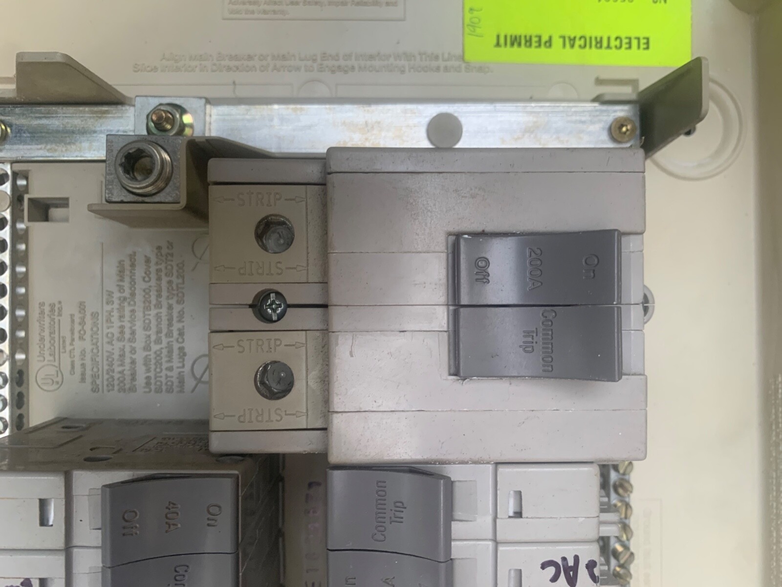 50, 40, 30, 20, 15 200 Amp Square D TRILLIANT SDT Breakers | eBay