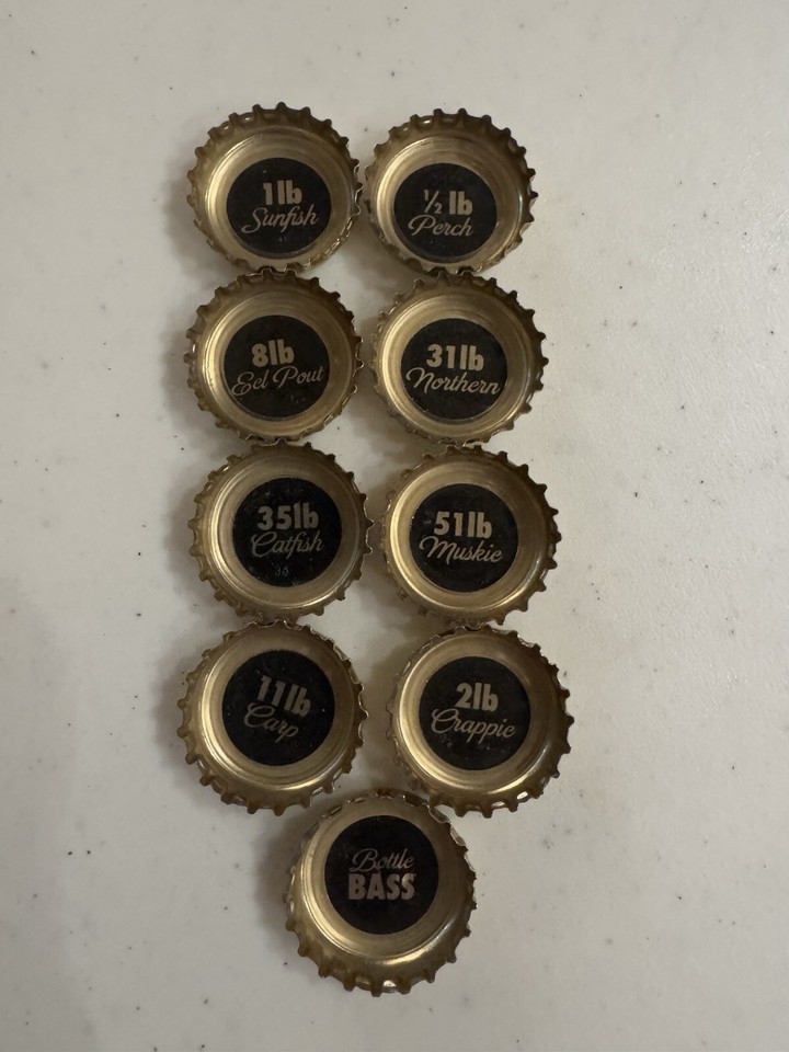 Grain Belt Fish Series Beer Bottle Caps - Lot Of 9 Different Caps | eBay