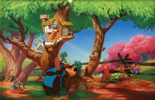 Disney Song of the South Brer Fox Rabbit Bear Poster Print 13x19 Satin ...