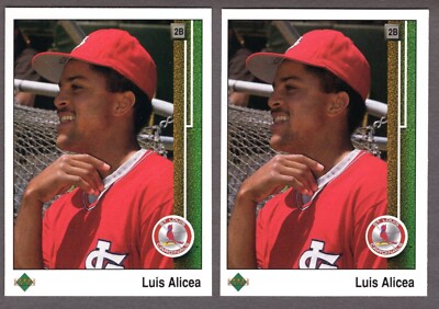 (2) 1989 UPPER DECK LUIS ALICEA ROOKIE CARD #281 LOT **NM-MT ...