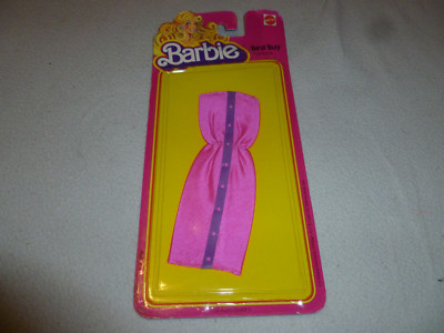 NEW ON CARD BARBIE BEST BUY FASHIONS 1466 STRAPLESS HOT PINK DRESS ...