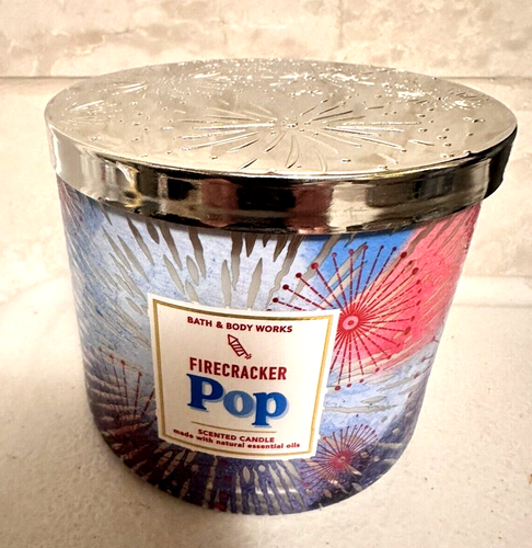 Bath & Body Works FIRECRACKER POP Candle Scented Large 14.5 oz 3 Wick ...