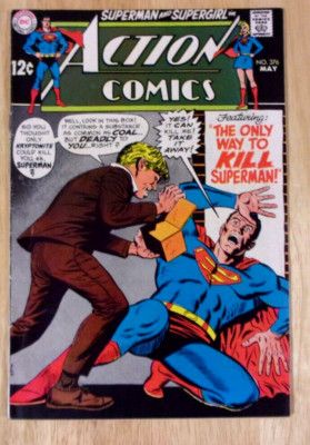 ACTION COMICS #376 1969 SOLID VG ANTI SUPERMAN GANG,SUPERGIRL VS ALIENS ...