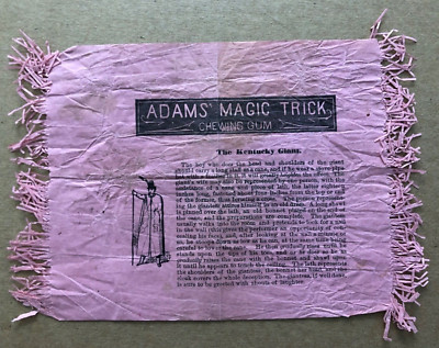 Vintage ADAMS MAGIC TRICK Chewing Gum Wrapper KENTUCKY GIANT Boys | eBay