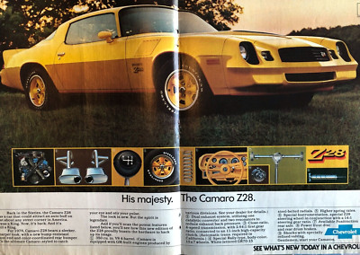 Vintage 1978 Chevrolet Camaro Z28 original color ad | eBay