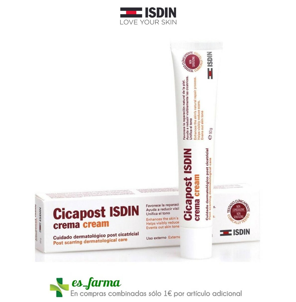 ISDIN Cicapost Crème Réparatrice Cicatrices 50 G Scars Crème ...