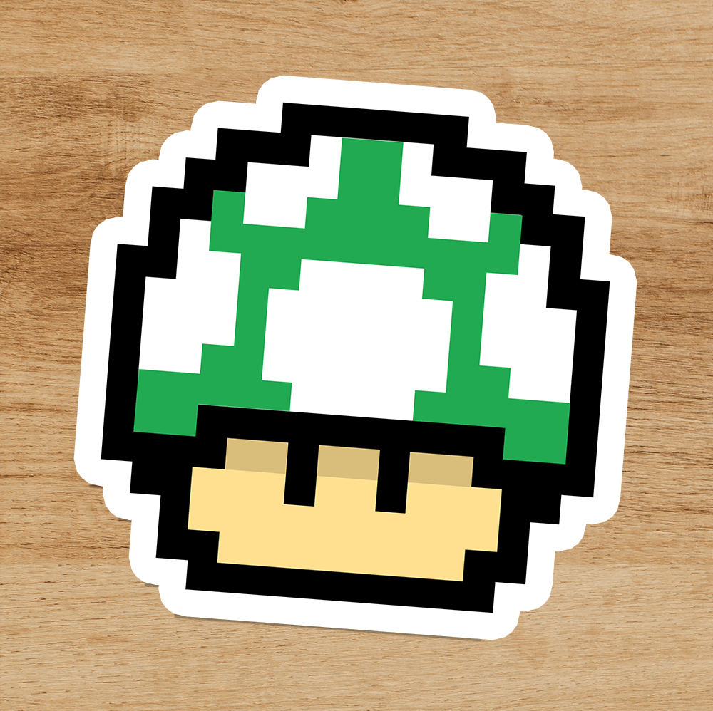 1up Mushroom Pixel Art Template Game Pixel Icons Stock Photos And