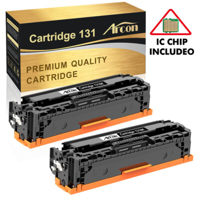 2 Pack CRG-131 Black Toner Compatible for Canon 131 ImageClass MF628Cw ...