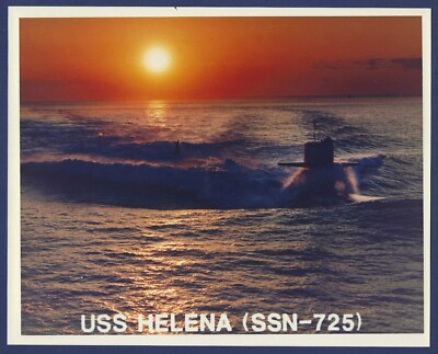 USS HELENA SSN-725 Nuclear-Powered Submarine 8 x 10 Official USN Photo ...