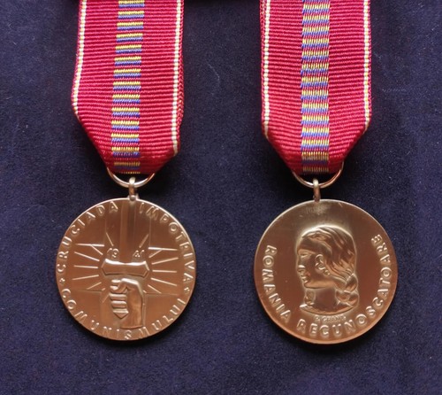 1941 Romania Medal Reproduction Recunoscatoare 1941 Communismulu ...